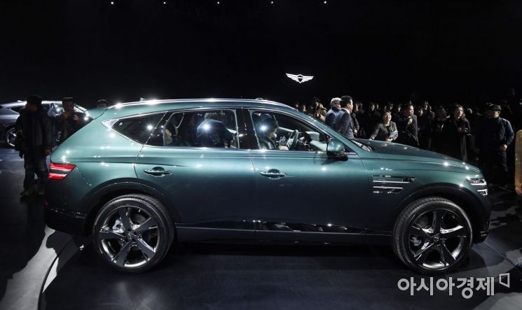 [포토] 공식 출시한 GV80의 옆모습 - 아시아경제