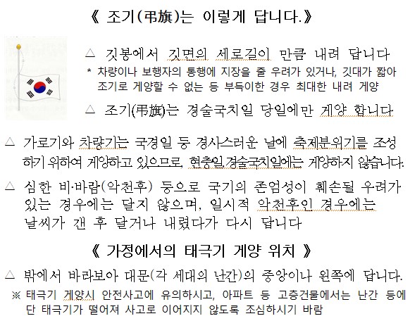 ‘8월 29일 태극기 조기 弔旗 를 게양하는 까닭은 아시아경제