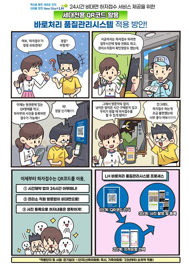 LH, QR코드로 24시간 하자 접수 받는다 - 아시아경제