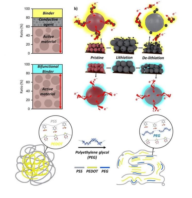 Electric Conductivity Jumps 72 Times!… UNIST Develops Polymer Binder to ...