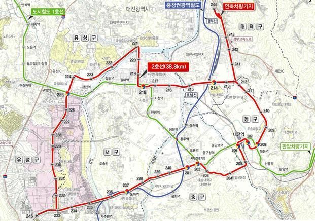 Daejeon Metro Line 2 to Begin First Construction Bidding in September ...